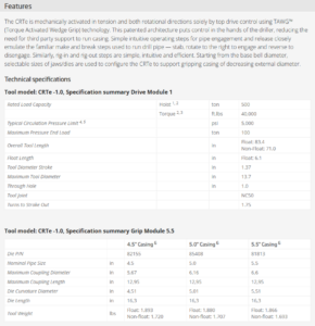 Casing Running Tool with External Grip (CRTe) - Odfjell Technology